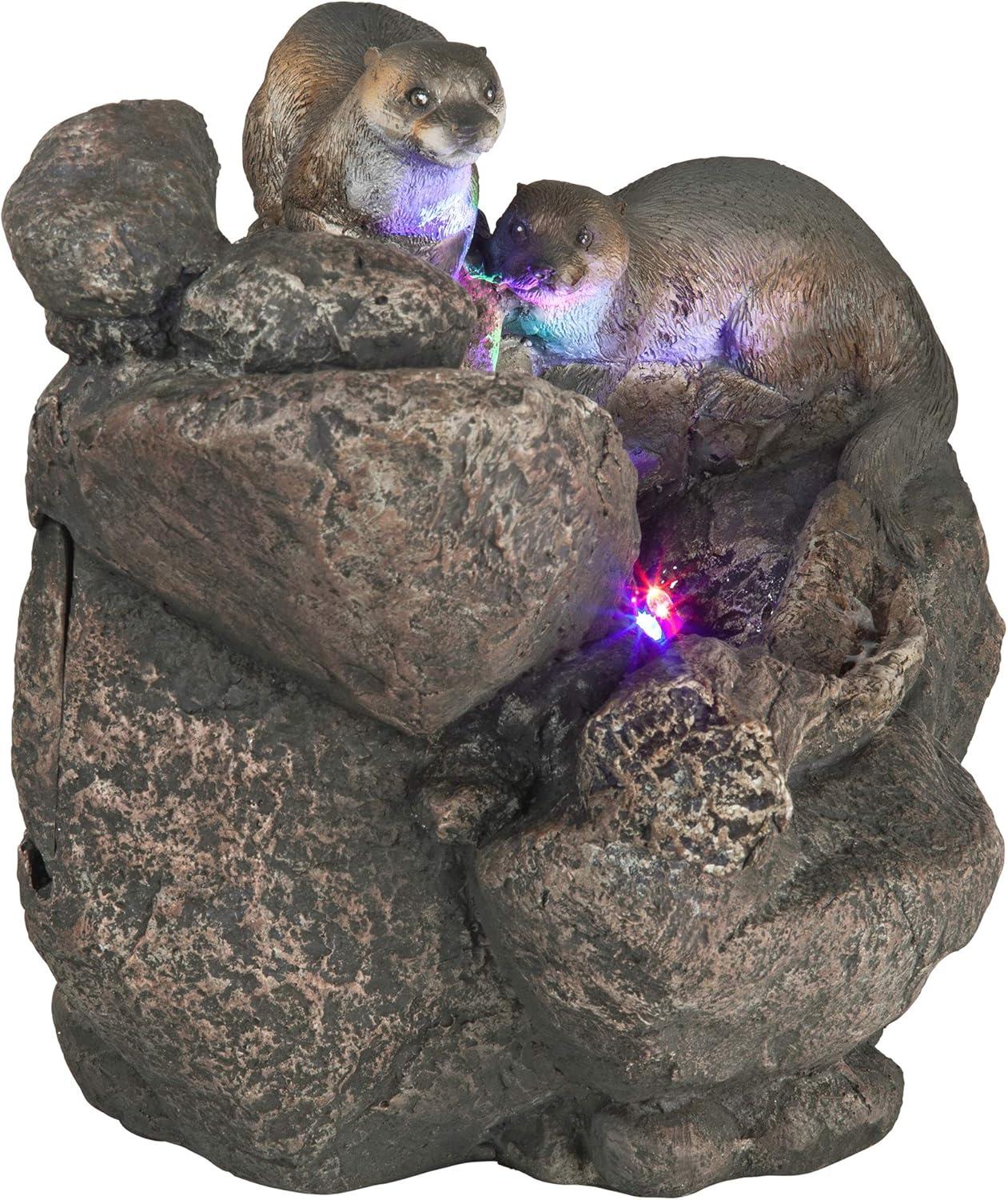 Coastal Decor Water Fountain with LED Light – Pelican’s Seashore Roost ...