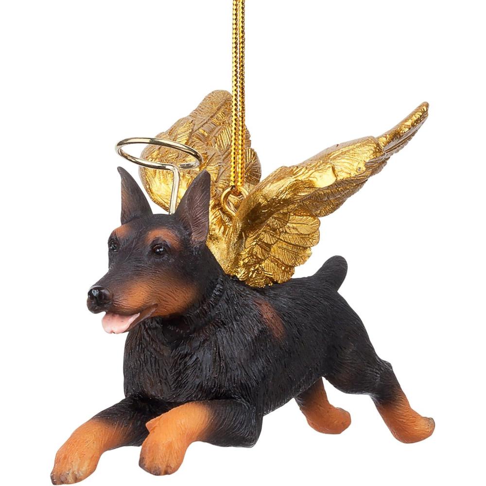 ANGEL DOBERMAN ORNAMENT(Stye: Angel Doberman) - Design Toscano