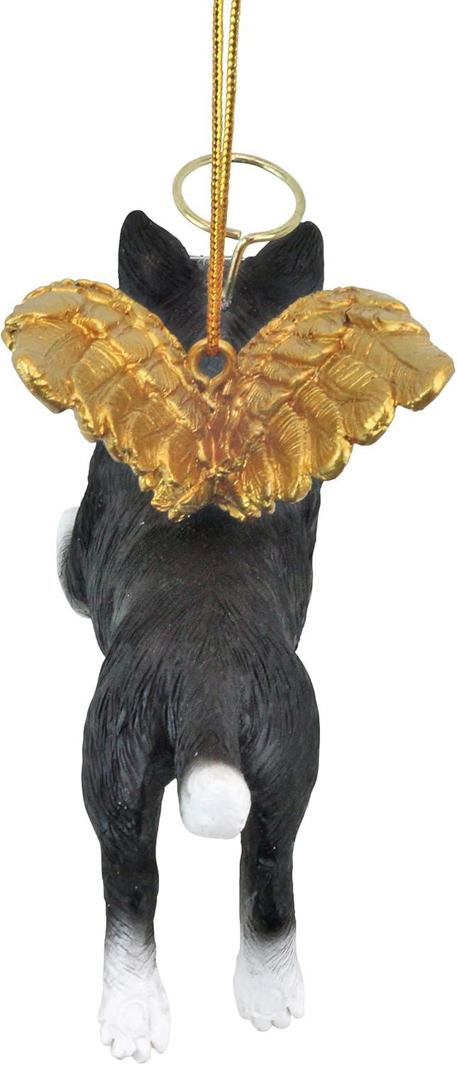 ANGEL MALTESE ORNAMENT(Angel Border Collie) - Design Toscano
