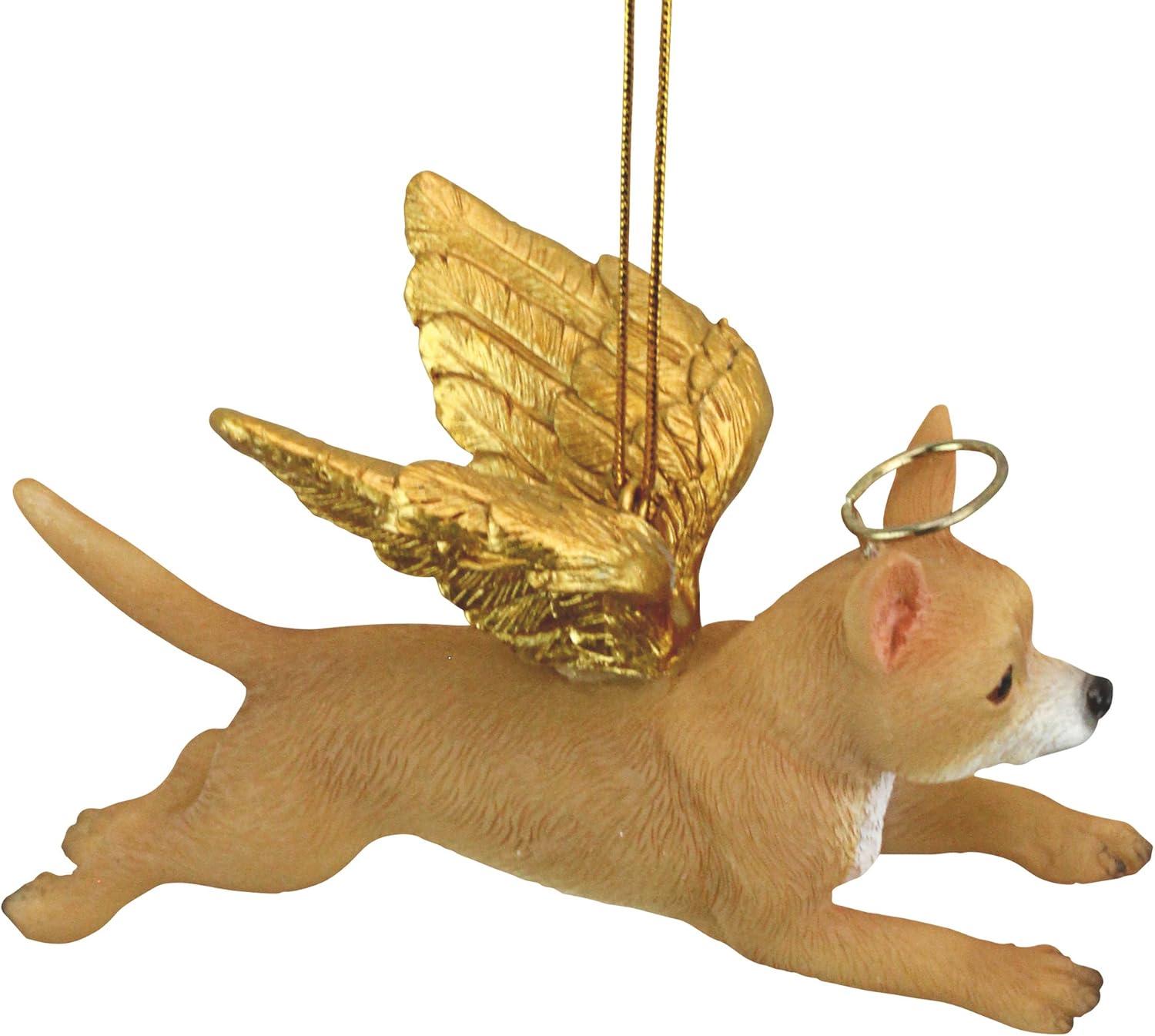ANGEL MALTESE ORNAMENT(Angel Chihuahua) - Design Toscano