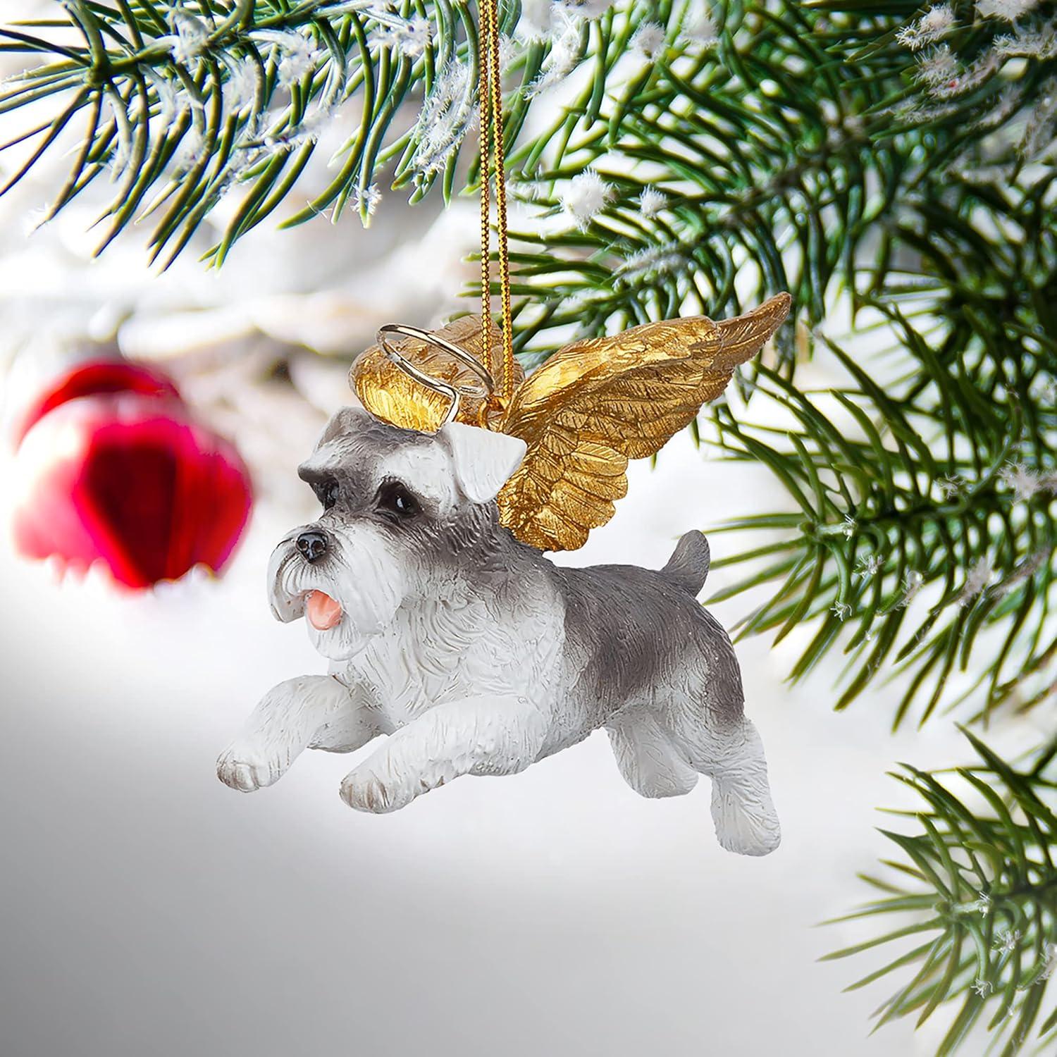 ANGEL MALTESE ORNAMENT(Angel Mini Schnauzer) - Design Toscano