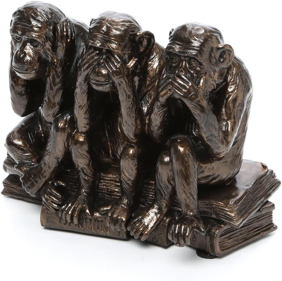 Design Toscano The Hear-No, See-No, Speak-No Evil Monkeys Statue ...